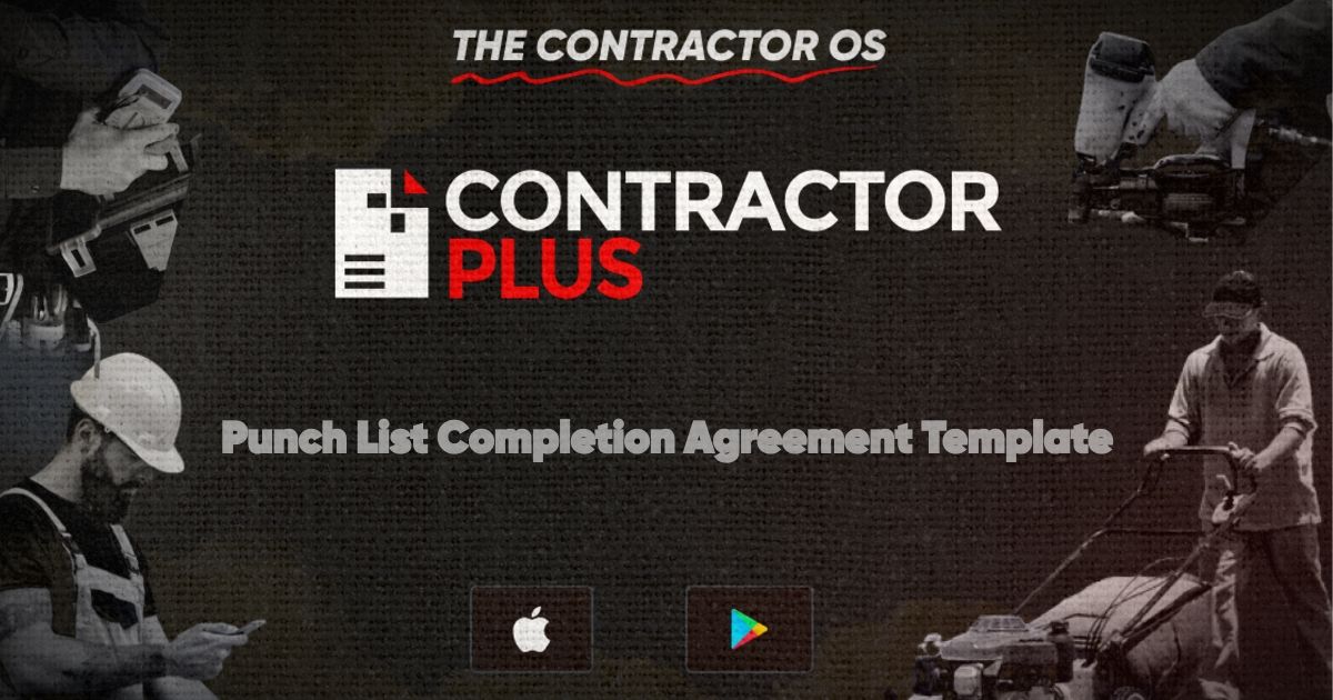 Free Punch List Completion Agreement Template – Customize & Download